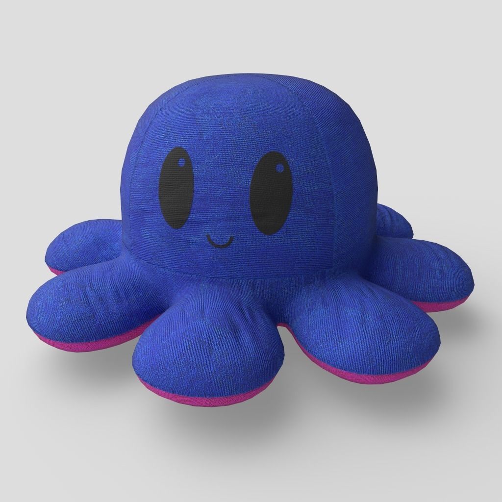 3D model OctoPlush octopus plush toy VR / AR / low-poly | CGTrader