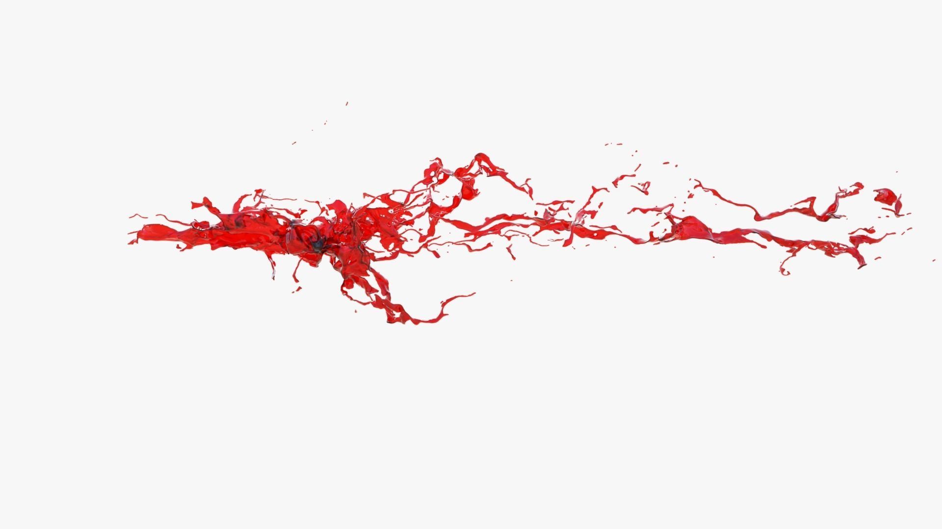 Animated Blood Splash 15 3D model animated | CGTrader