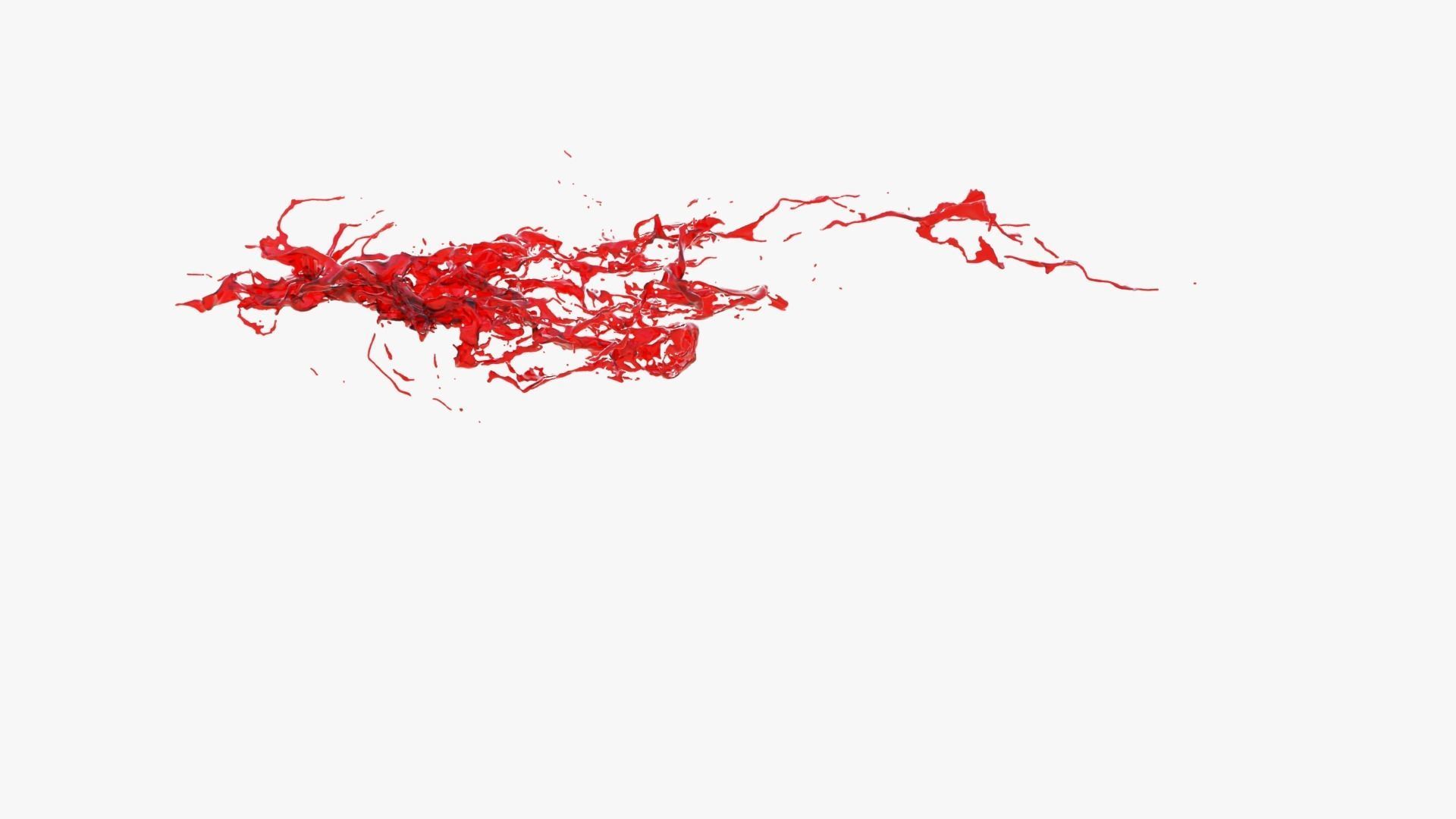Animated Blood Splash 14 3D model animated | CGTrader