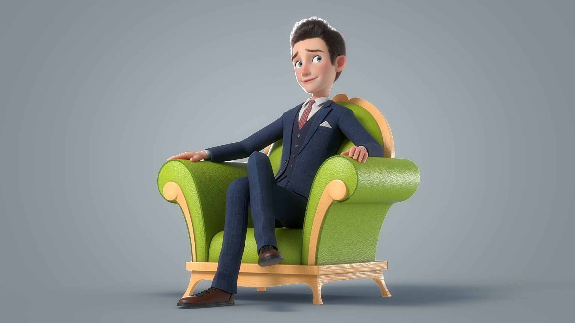 Cartoon Bride Groom Rigged 3D model rigged | CGTrader