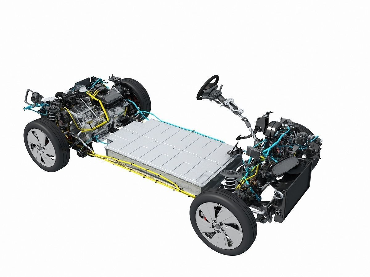 Electric SUV Chassis X-Ray 3D model | CGTrader