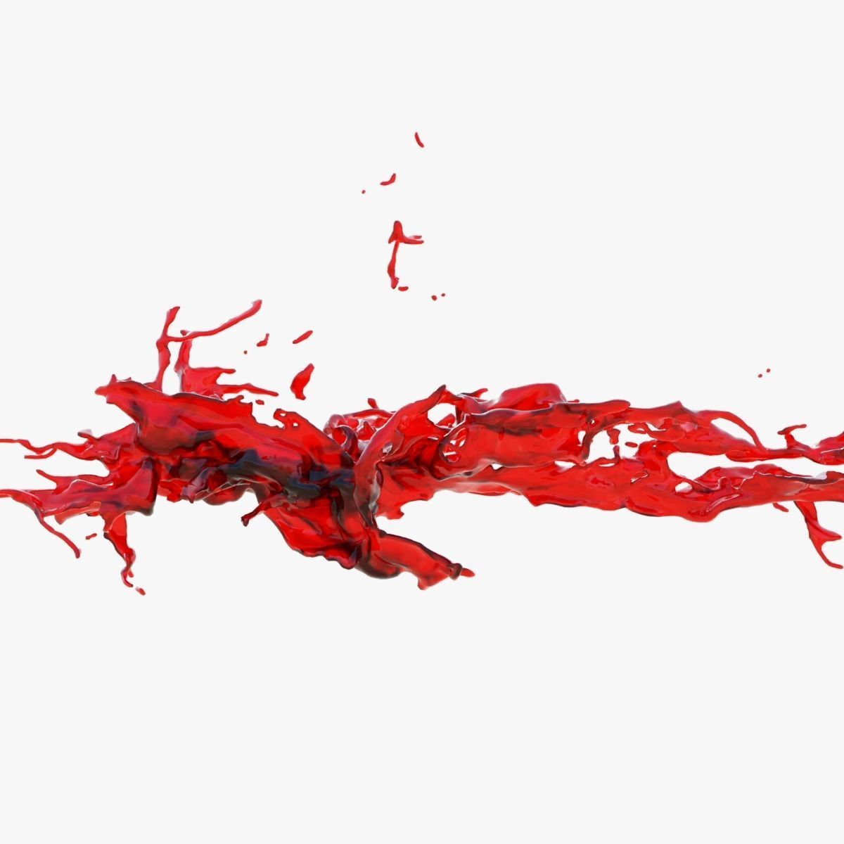 Animated Blood Splash 11 3D model animated | CGTrader