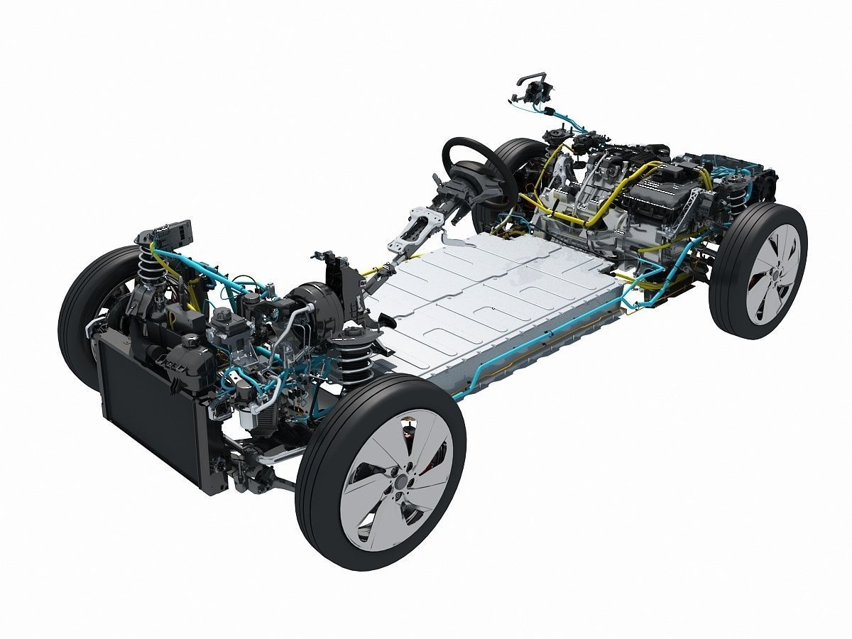 Electric Car Chassis 3D model | CGTrader