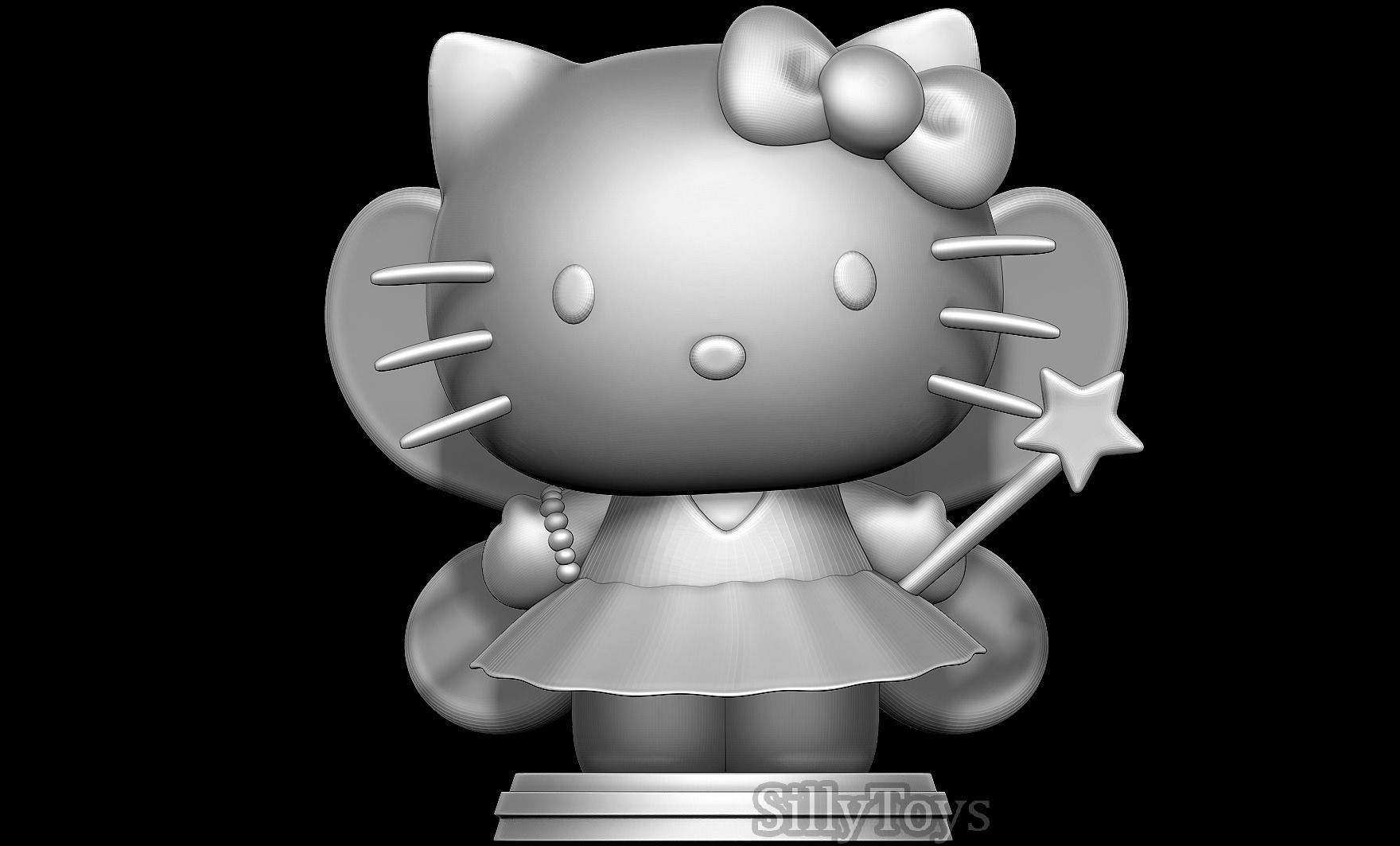 Hello kitty Fairy 3D model 3D printable | CGTrader