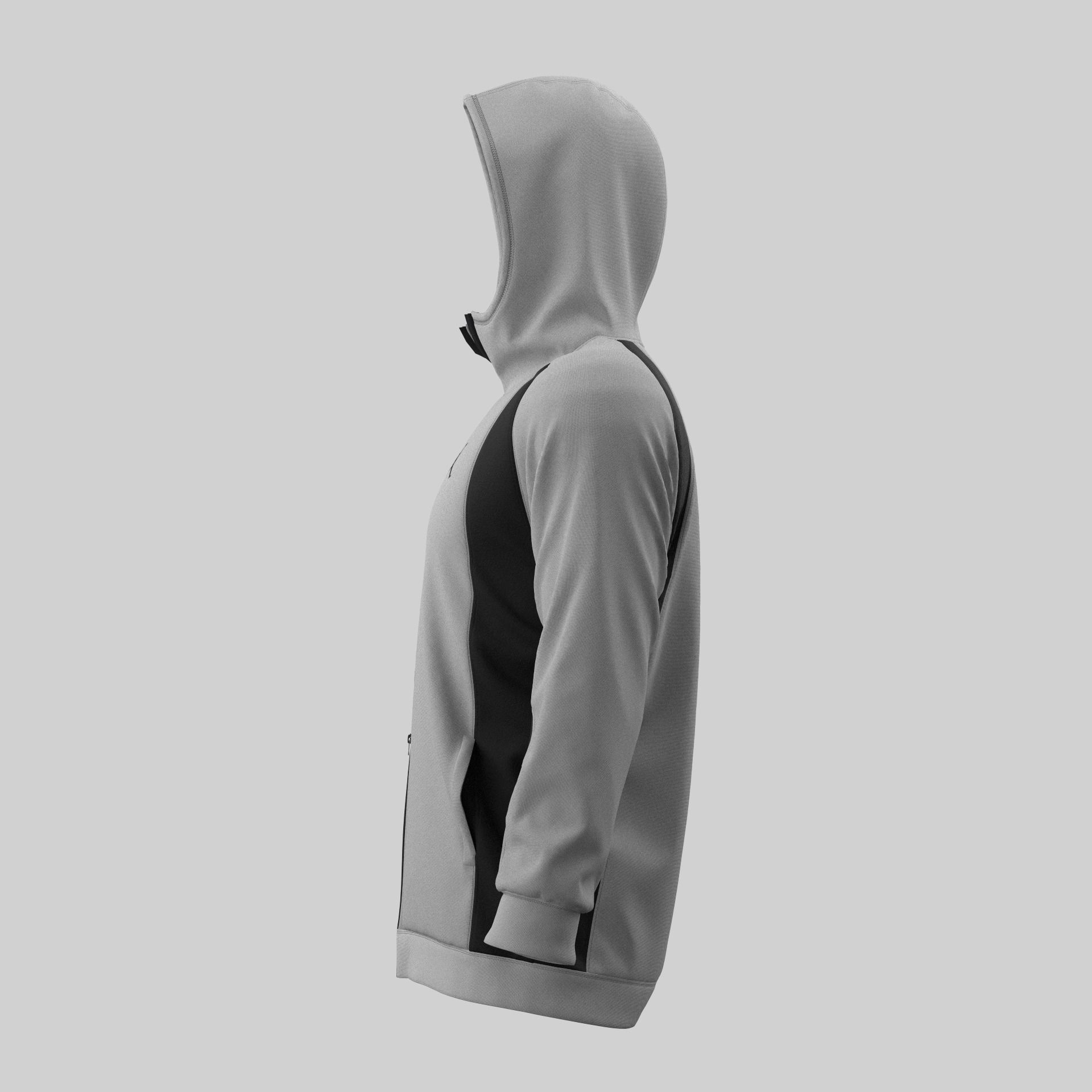 3D model Nike Jordan Dri Fit Sport Mens Full Zip Hoodie - AR Ready VR ...