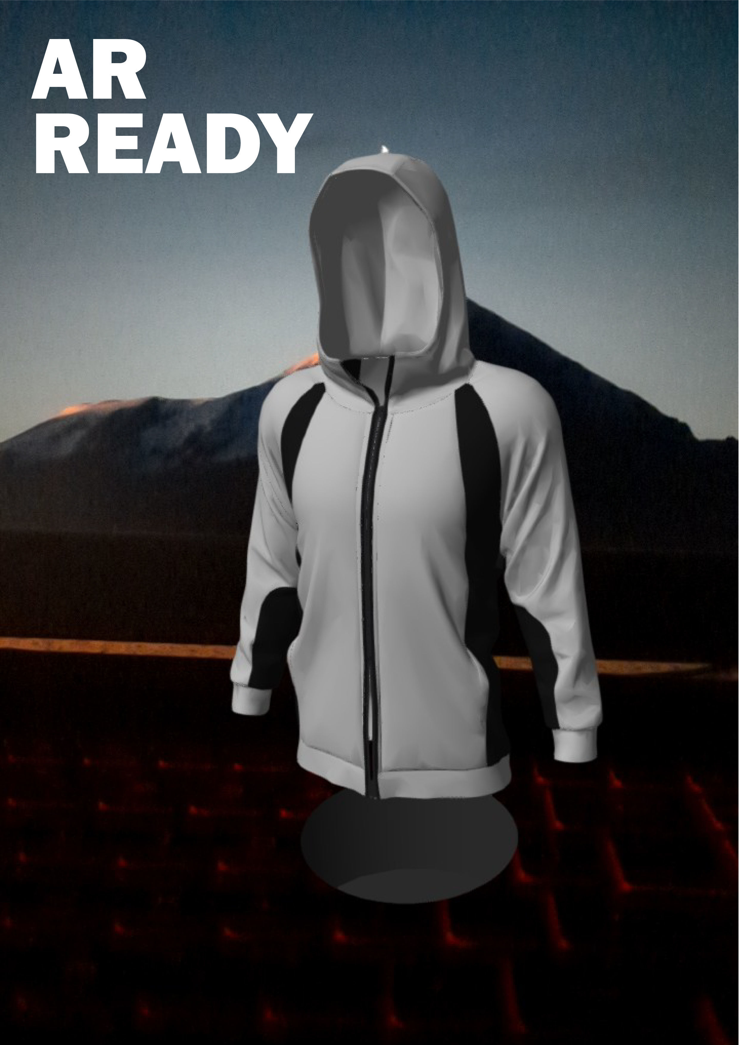 3D model Nike Jordan Dri Fit Sport Mens Full Zip Hoodie - AR Ready VR ...