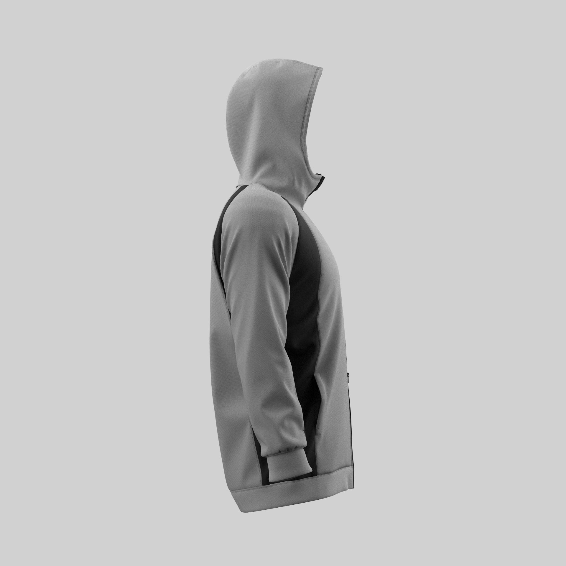 3D model Nike Jordan Dri Fit Sport Mens Full Zip Hoodie - AR Ready VR ...