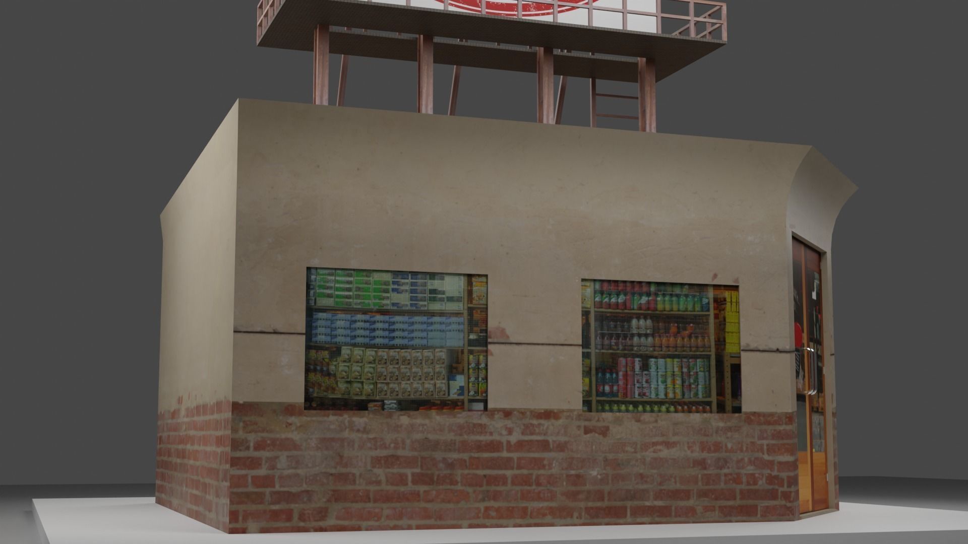 The street shop free VR / AR / low-poly 3D model | CGTrader
