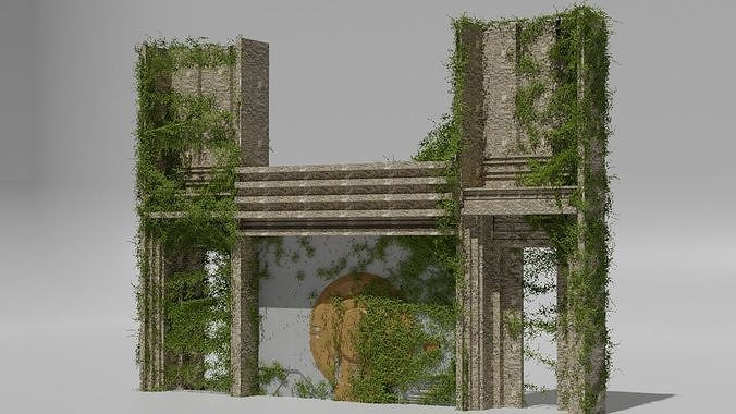 3D model Ancient Gate VR / AR / low-poly | CGTrader