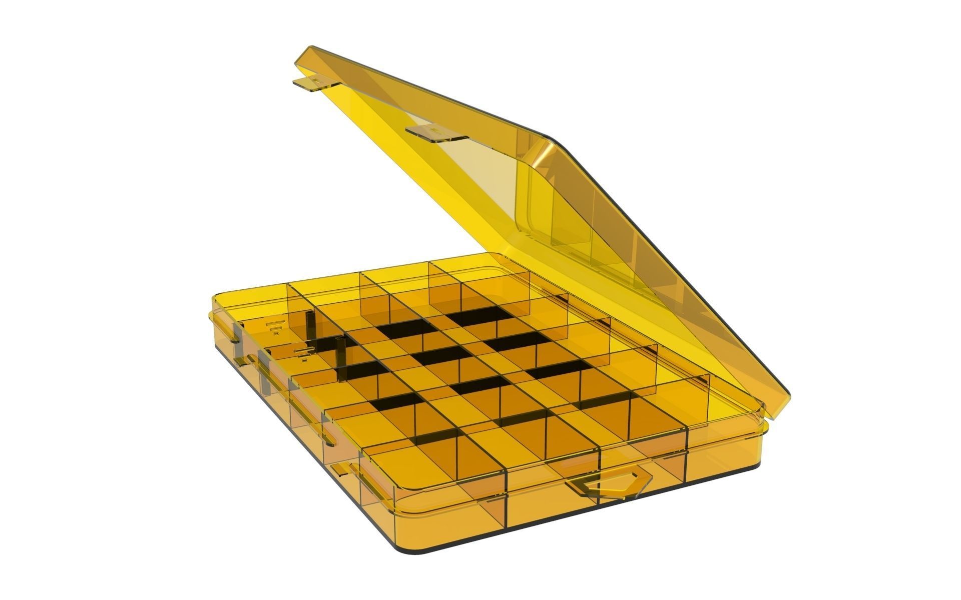 Plastic Box Wide with small Compartments 3D model 3D printable | CGTrader