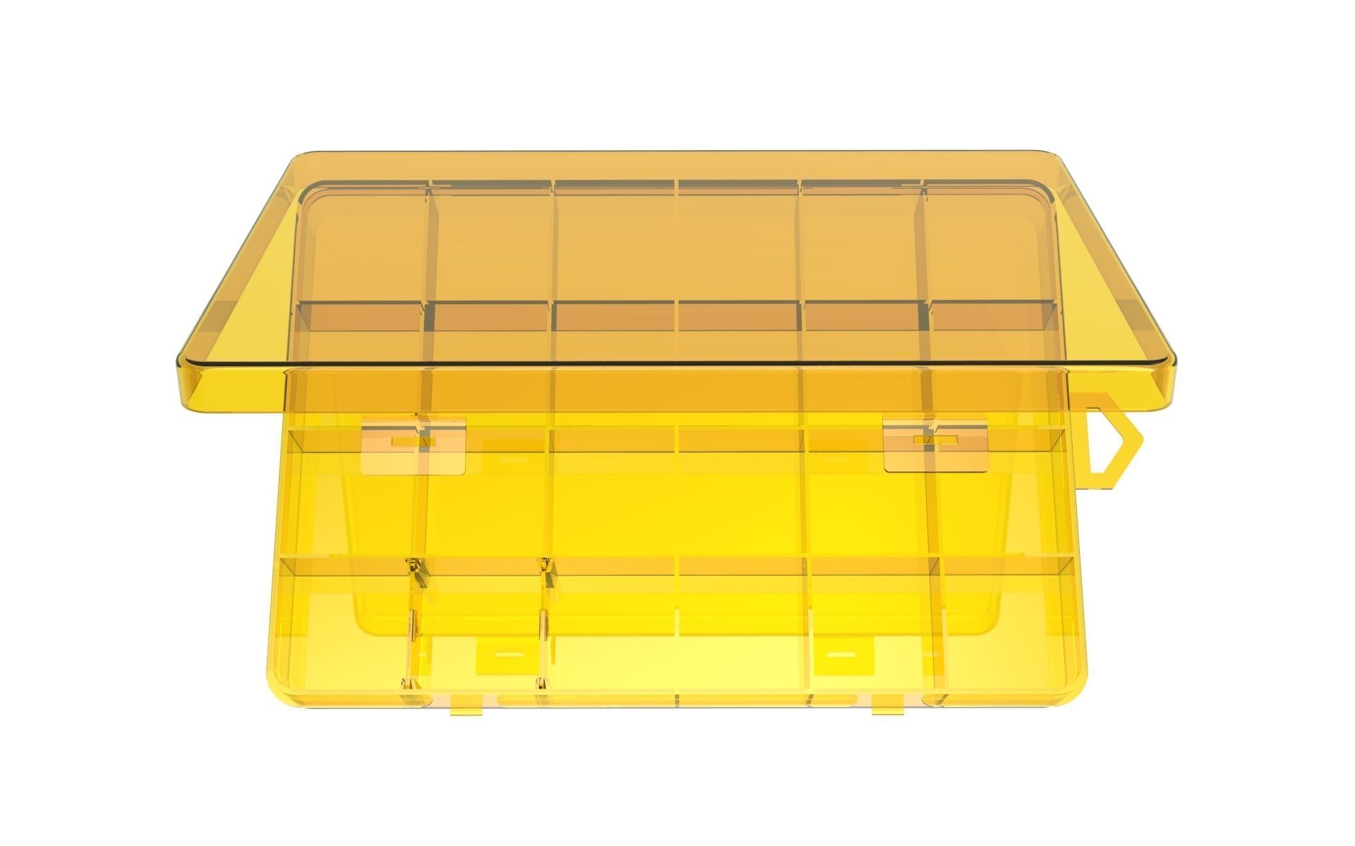 Plastic Box Wide with small Compartments 3D model 3D printable | CGTrader