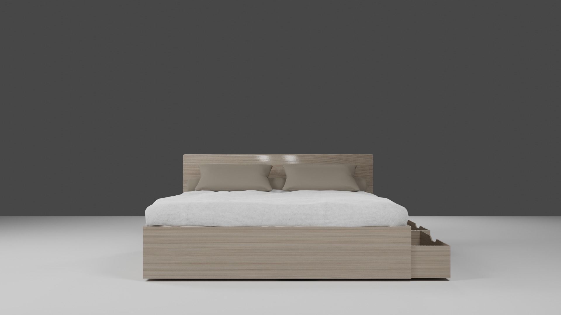 bed type double free 3D model | CGTrader