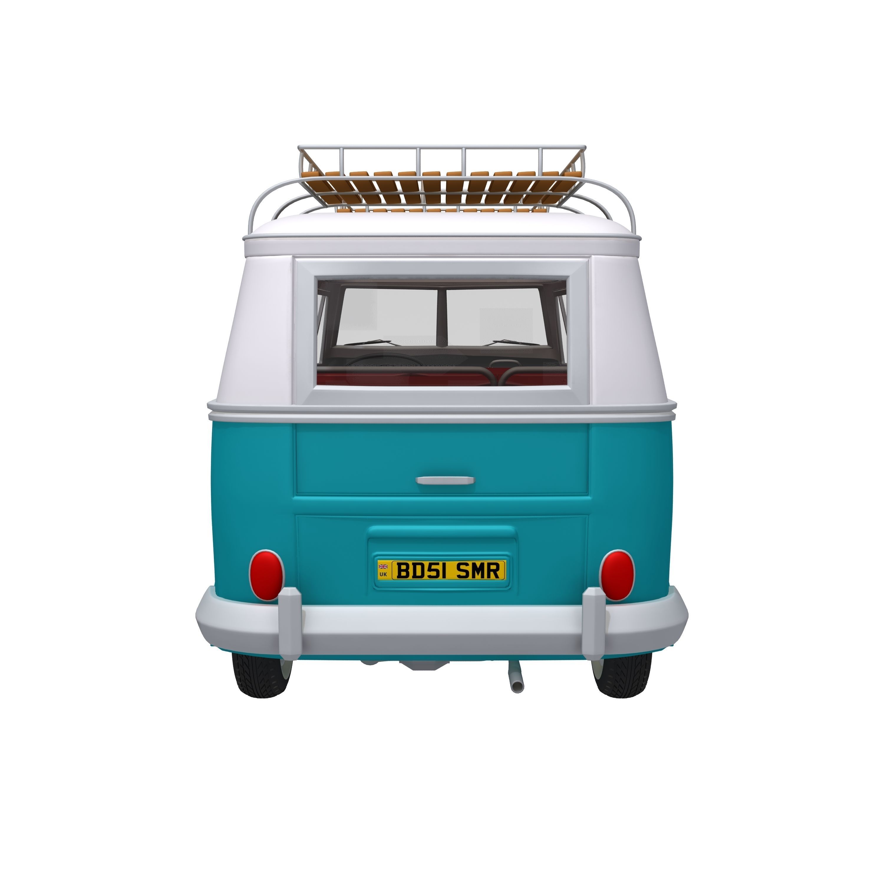 VW Camping Bus Cartoon 3D model | CGTrader