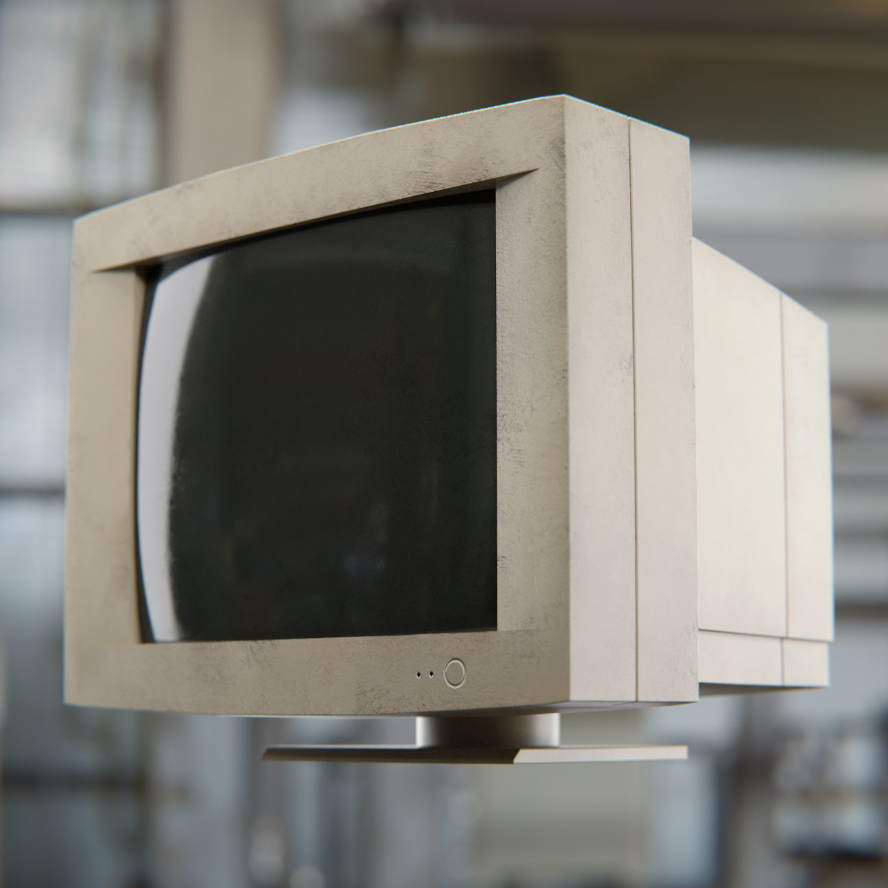 3D model Vintage Monitor 80s VR / AR / low-poly | CGTrader