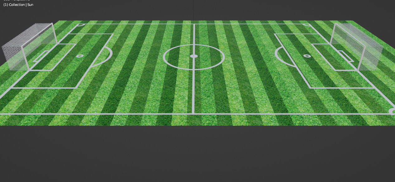 FIFA FOOTBALL field 2022 quater 3D model animated rigged | CGTrader