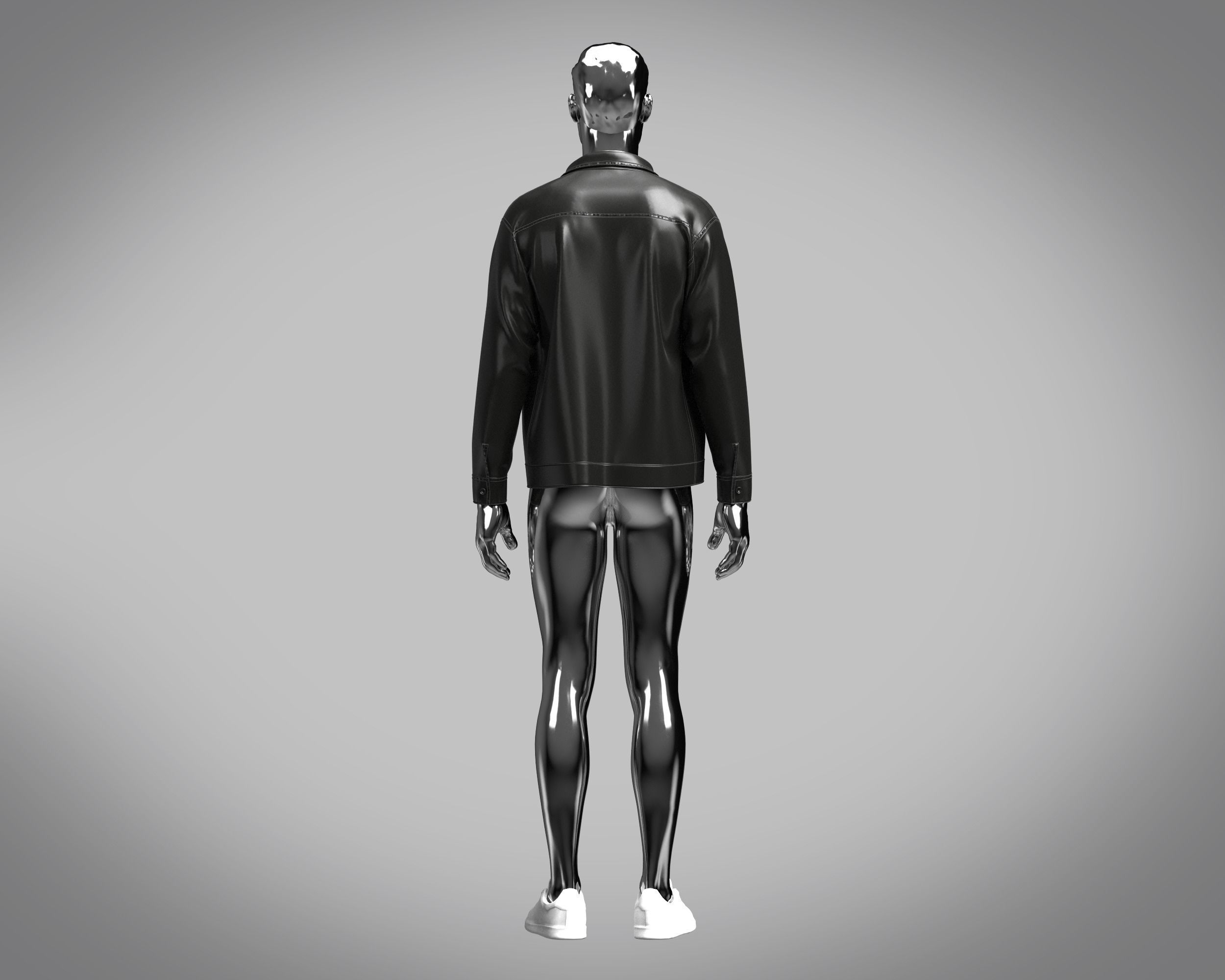 Leather Workwear Jacket 3D model | CGTrader