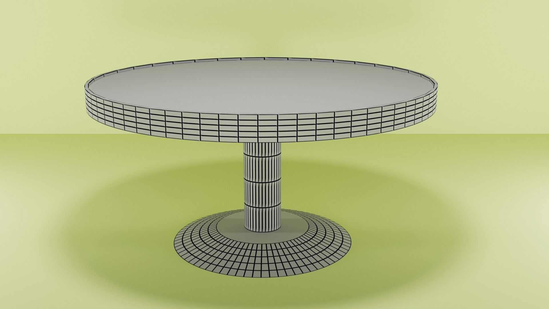 3D model Round dining table Low-poly 3D model VR / AR / low-poly | CGTrader