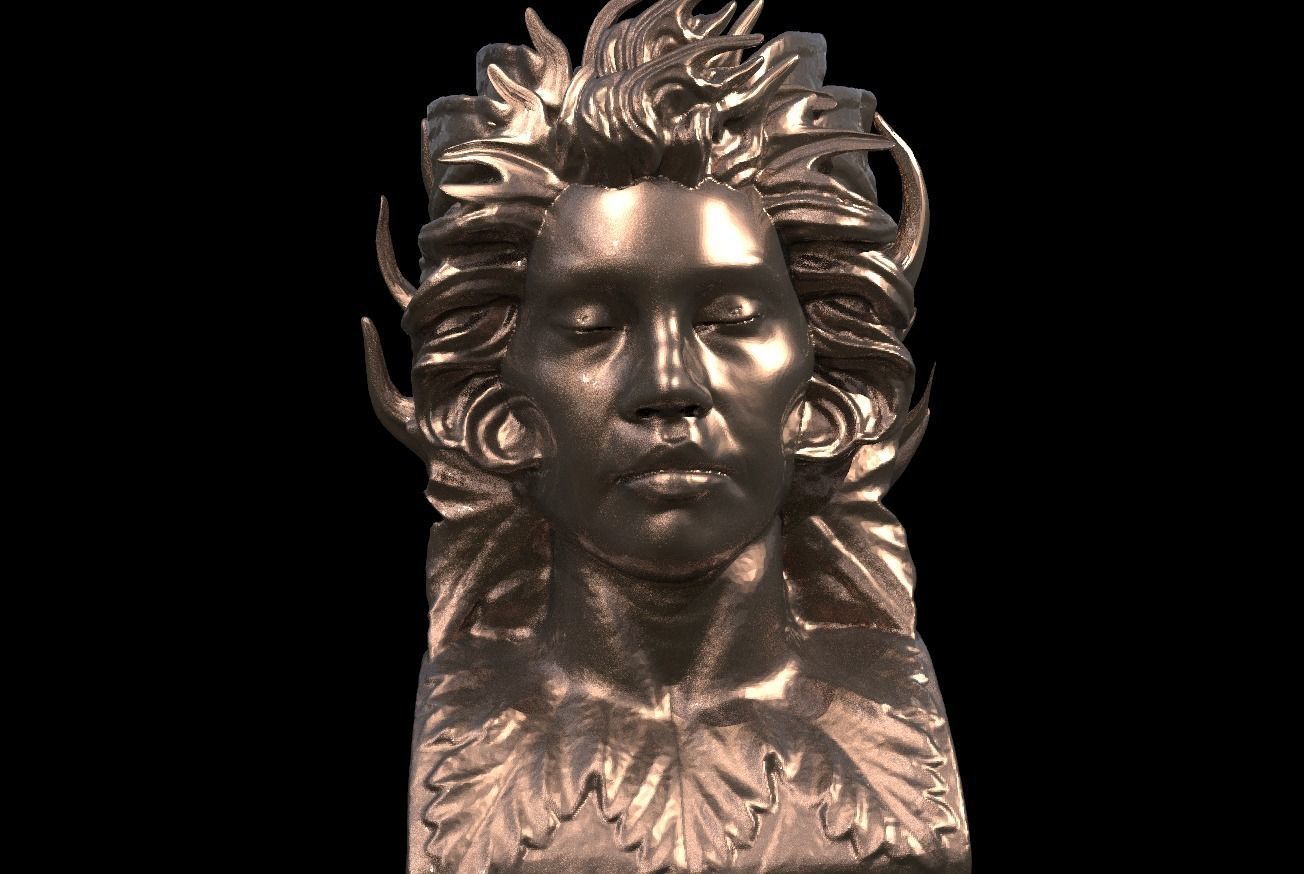Angel Bust Art Sculpture 3 3D model | CGTrader