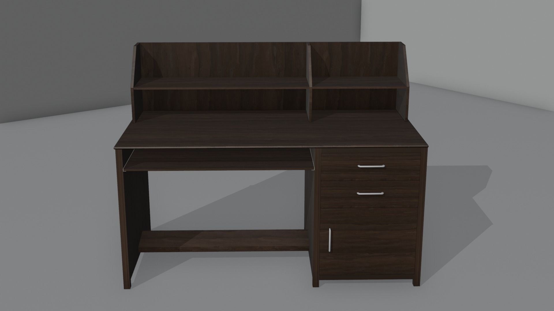 Study table free 3D model | CGTrader