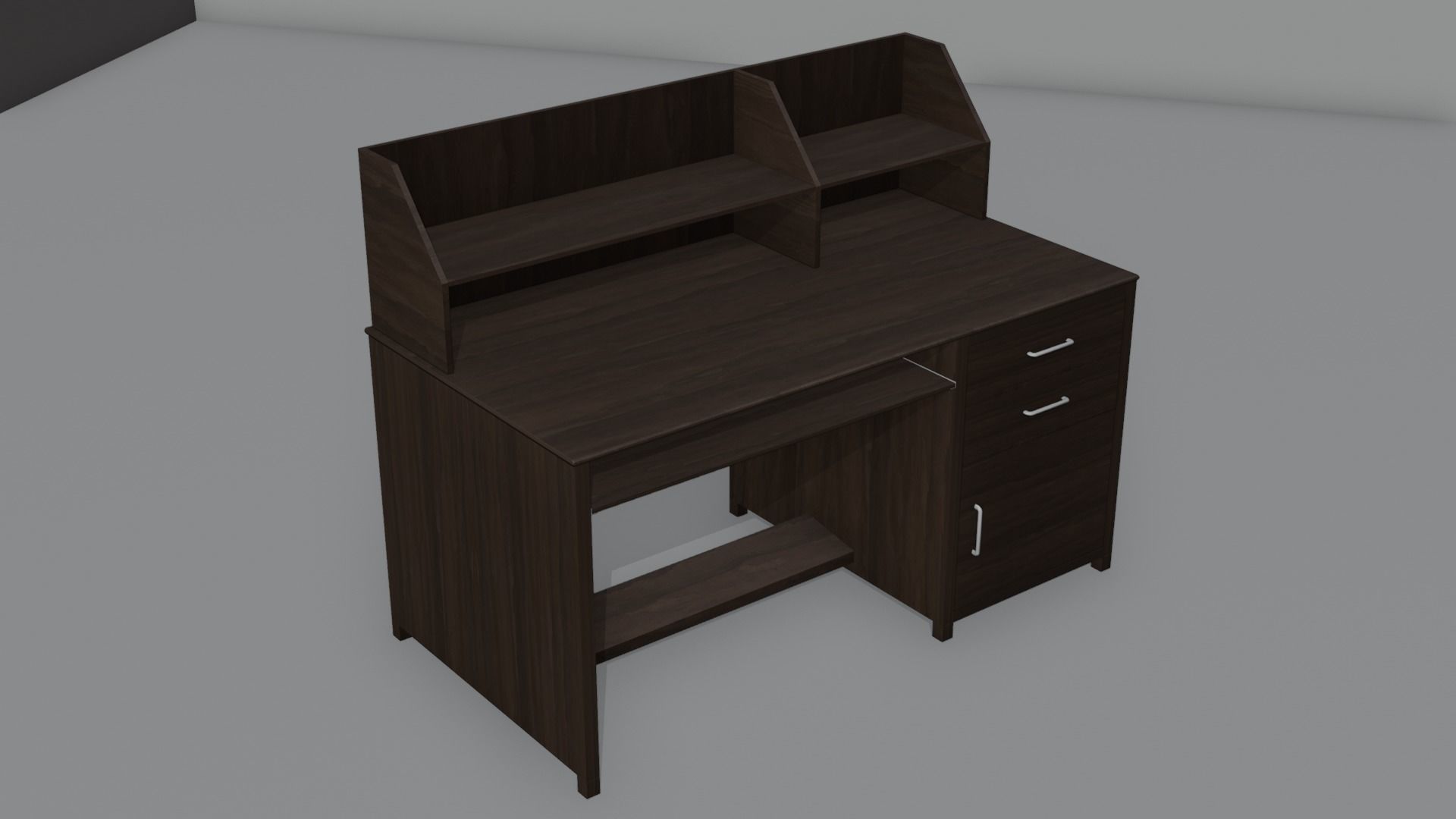 Study table free 3D model | CGTrader
