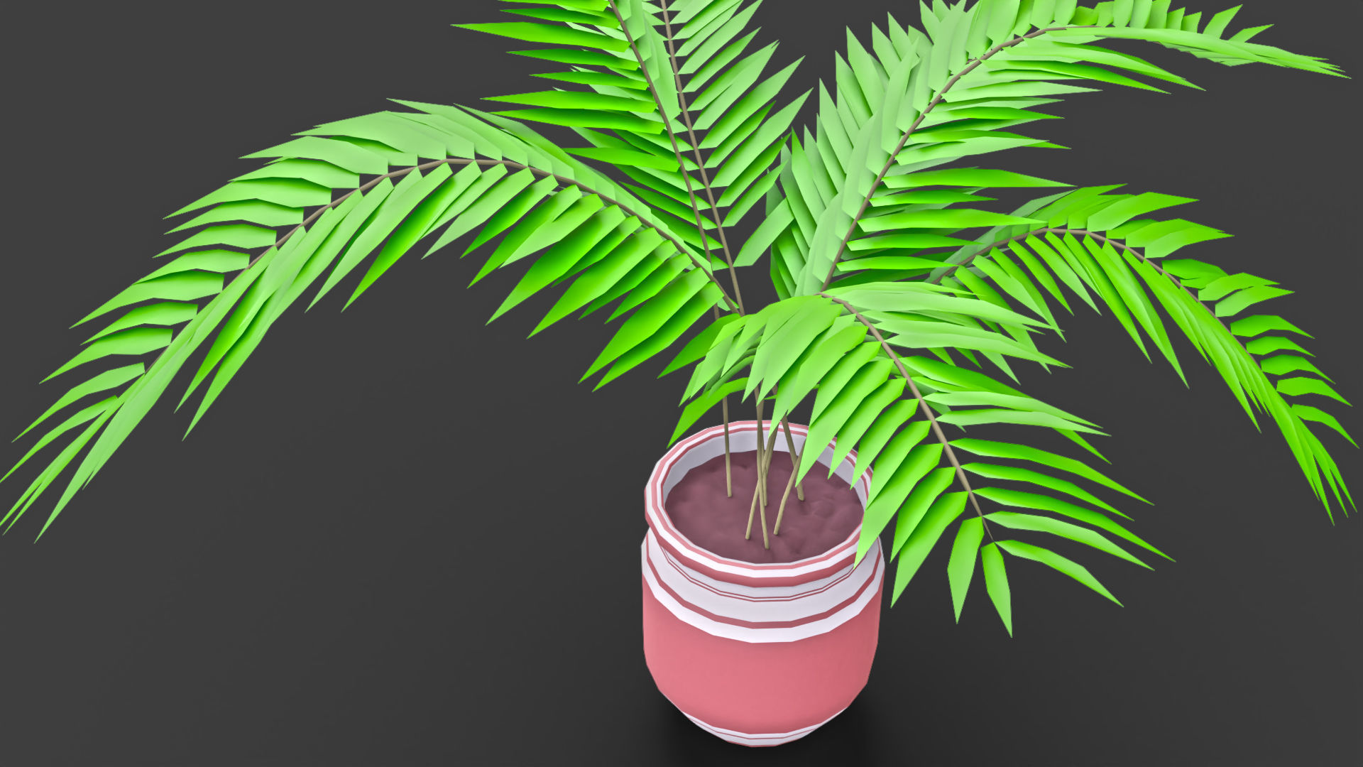 3D model Game Ready 3D Pot Plant asset low poly VR / AR / low-poly ...