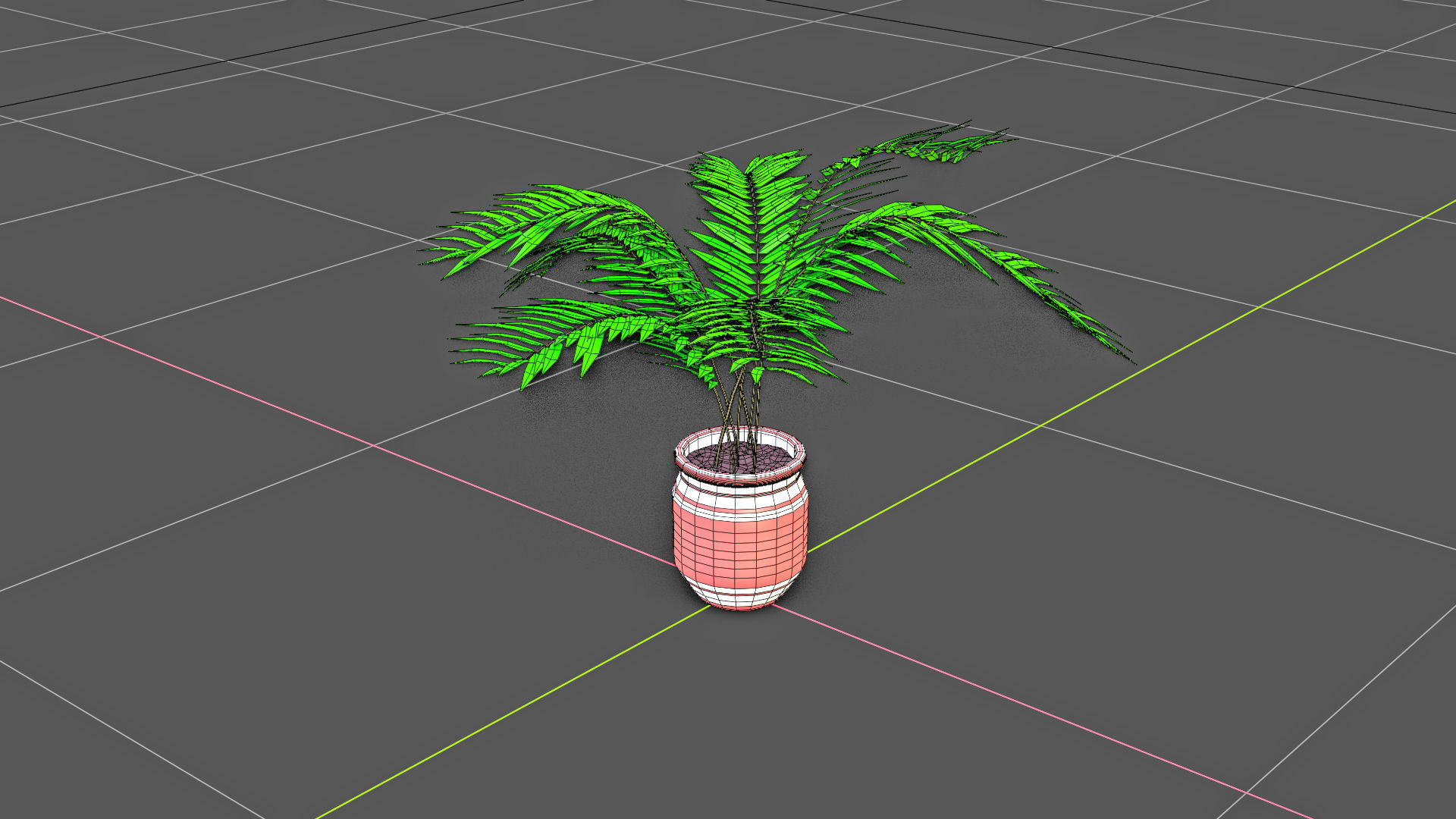 3D model Game Ready 3D Pot Plant asset low poly VR / AR / low-poly ...