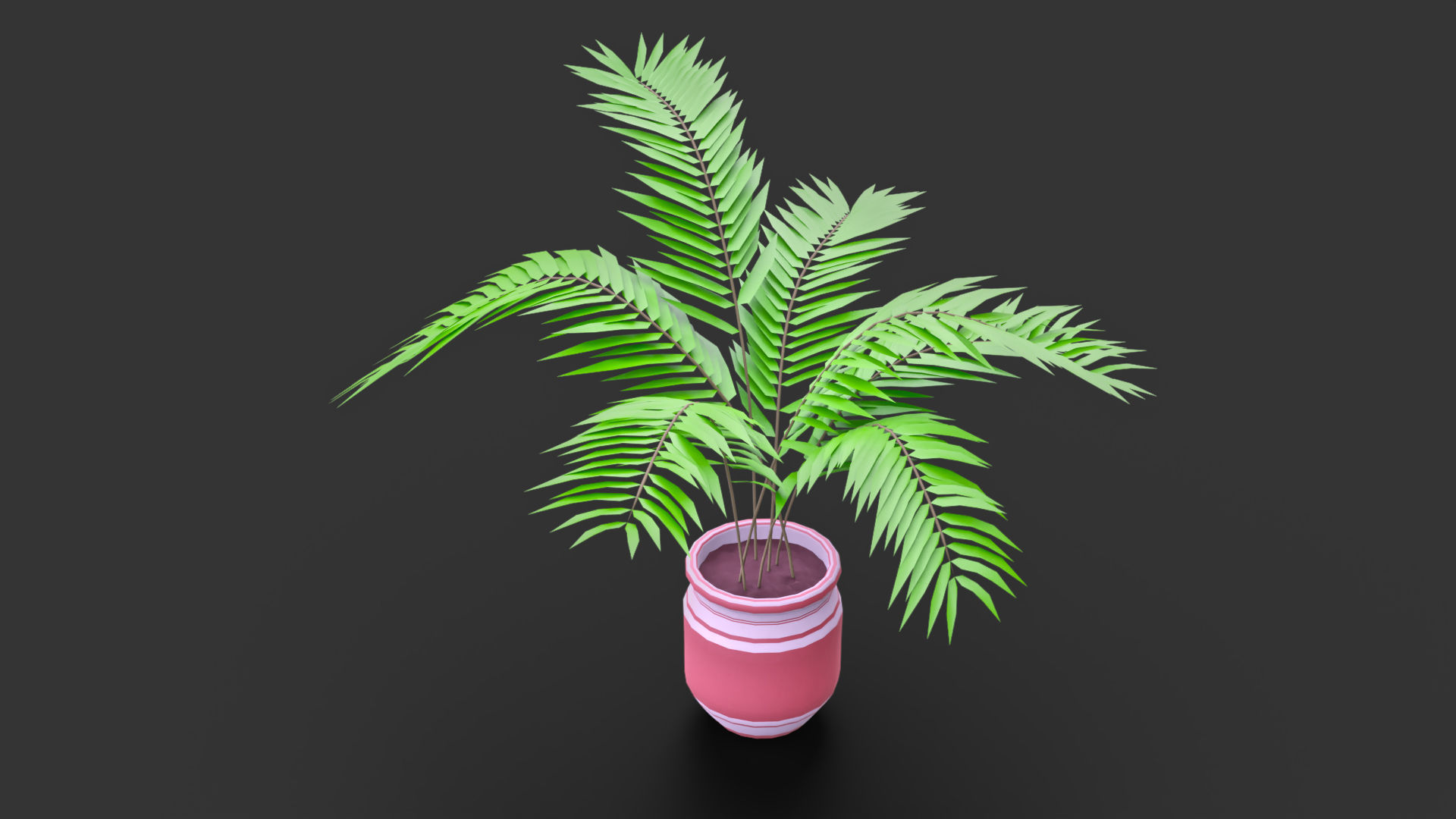 3D model Game Ready 3D Pot Plant asset low poly VR / AR / low-poly ...