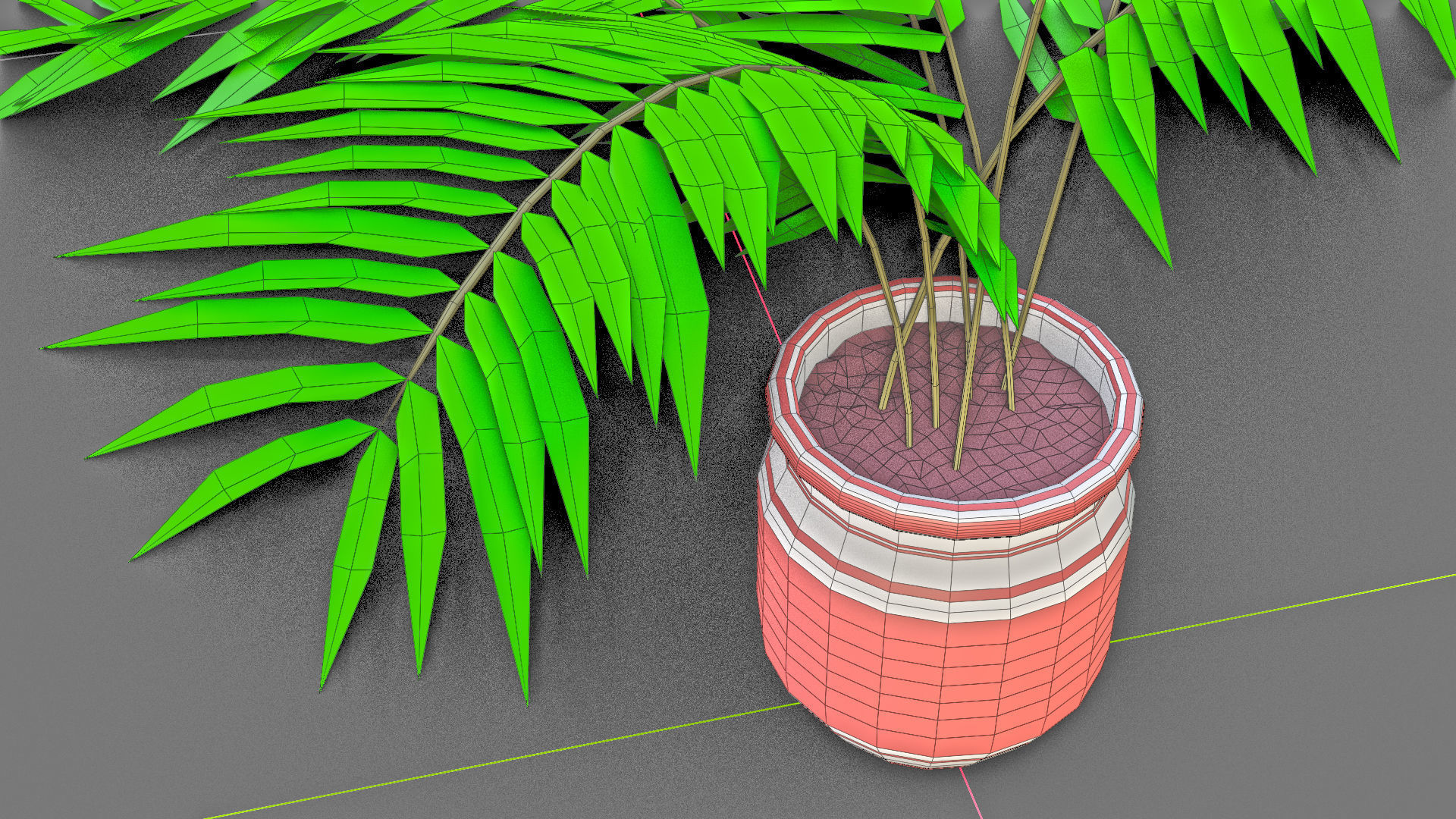 3D model Game Ready 3D Pot Plant asset low poly VR / AR / low-poly ...