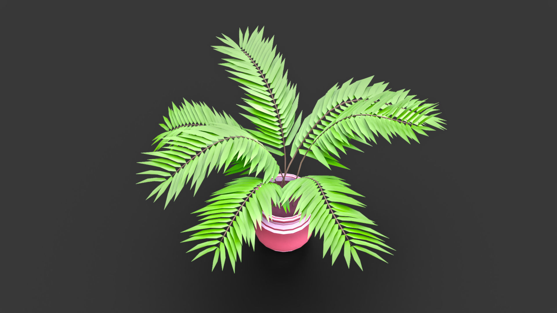 3D model Game Ready 3D Pot Plant asset low poly VR / AR / low-poly ...