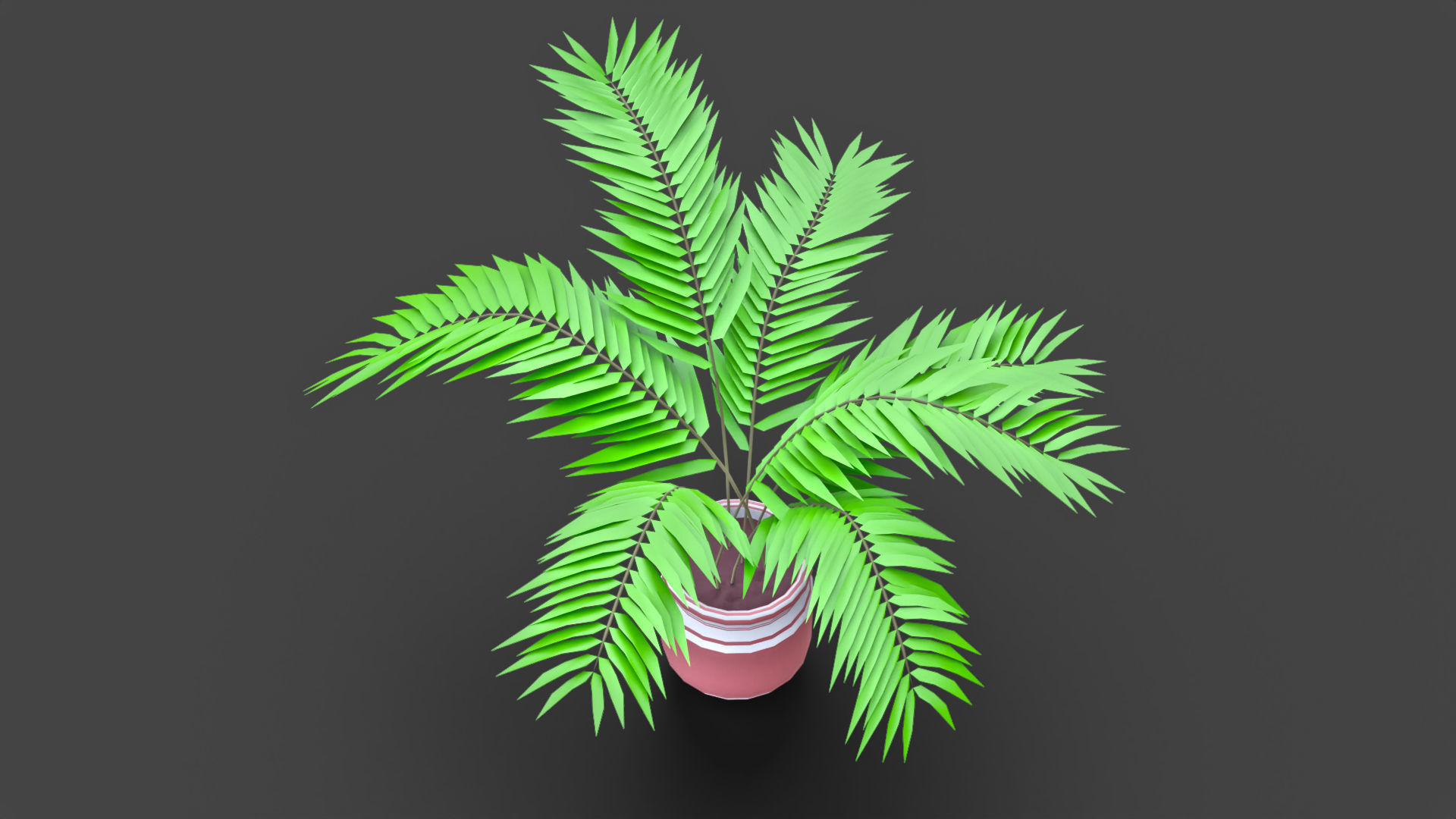 3D model Game Ready 3D Pot Plant asset low poly VR / AR / low-poly ...