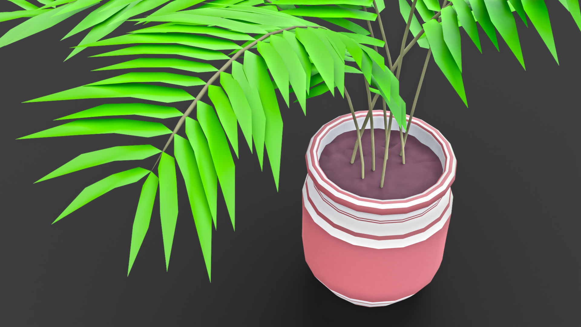 3D model Game Ready 3D Pot Plant asset low poly VR / AR / low-poly ...