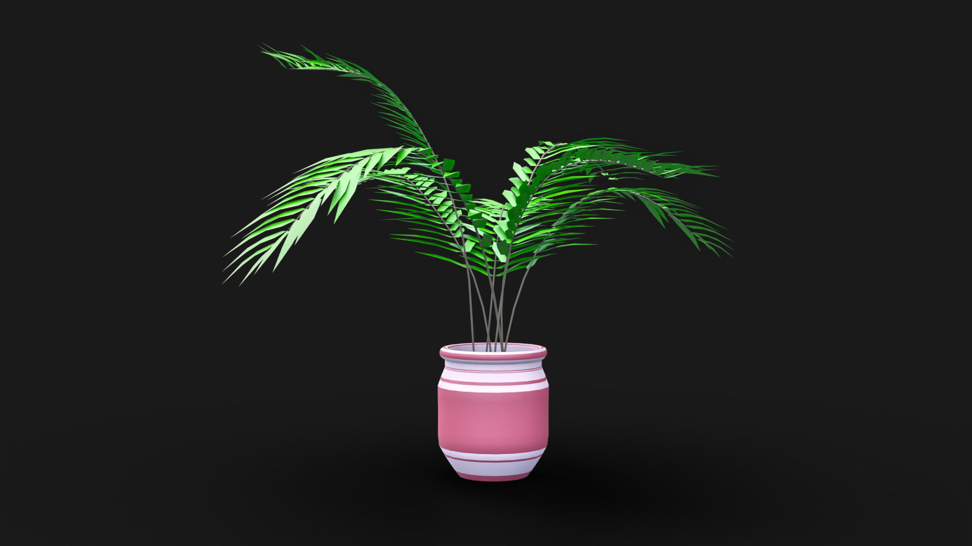 3D model Game Ready 3D Pot Plant asset low poly VR / AR / low-poly ...