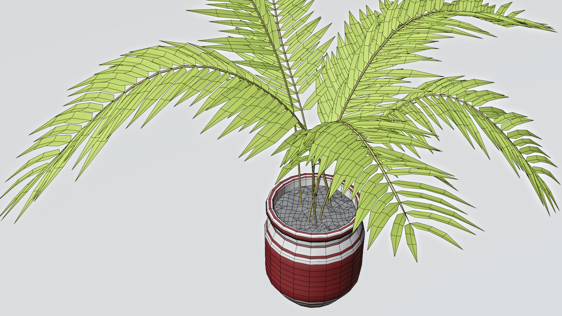 3D model Game Ready 3D Pot Plant asset low poly VR / AR / low-poly ...