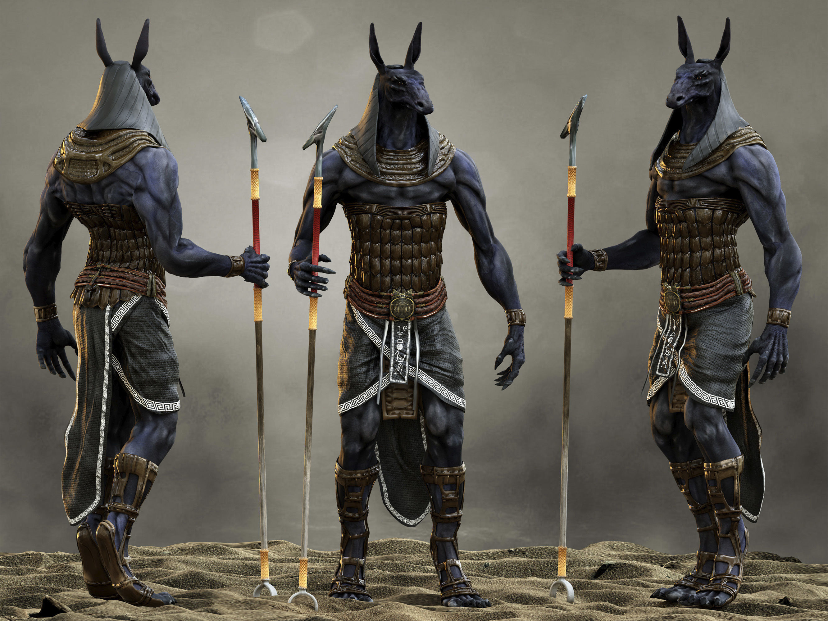 3D model Seth God VR / AR / low-poly rigged | CGTrader