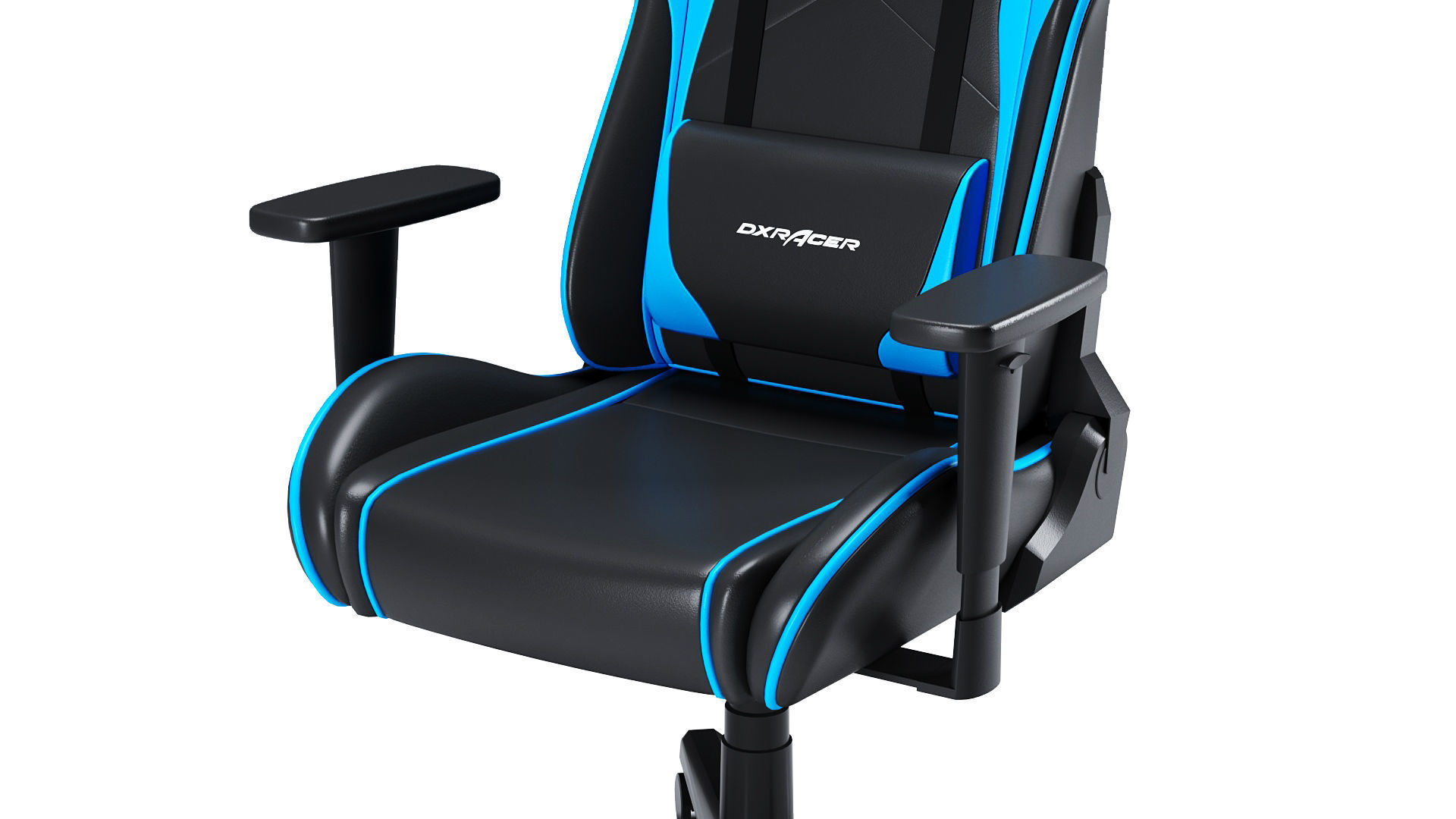 dxracer gaming chair formula-f08-black-blue 3D model | CGTrader