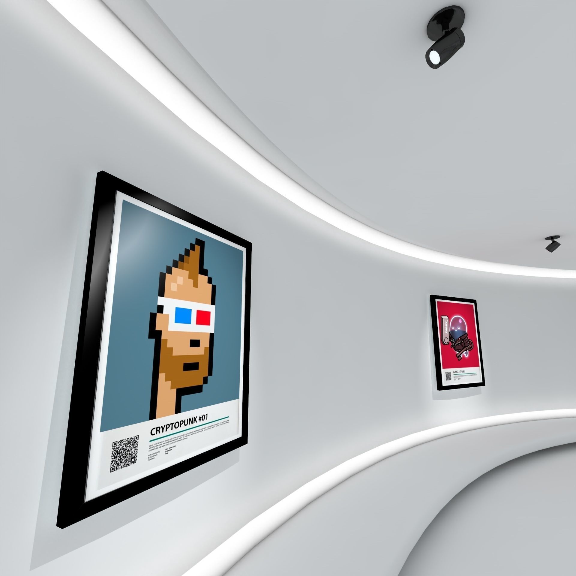 VR Digital Art Exhibition Meta Gallery 3D model | CGTrader