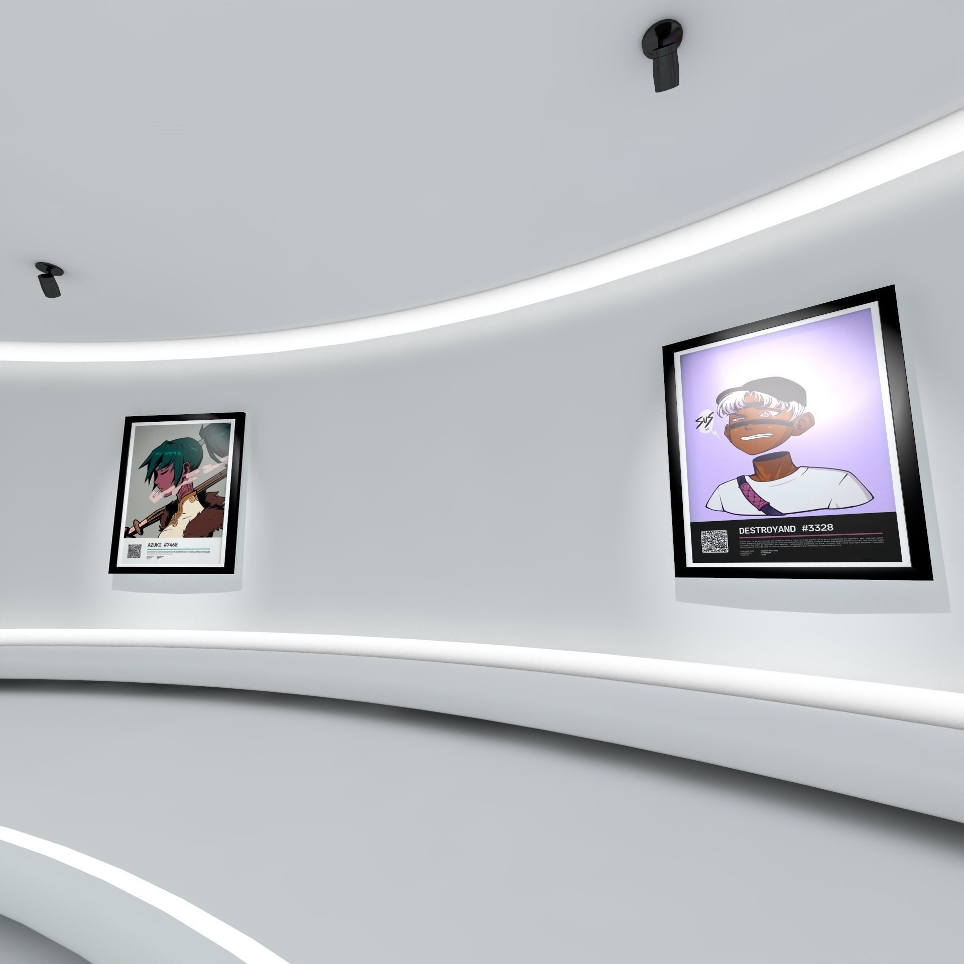 VR Digital Art Exhibition Meta Gallery 3D model | CGTrader