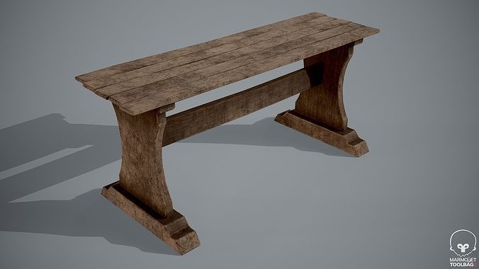3D model Medieval Table VR / AR / low-poly | CGTrader