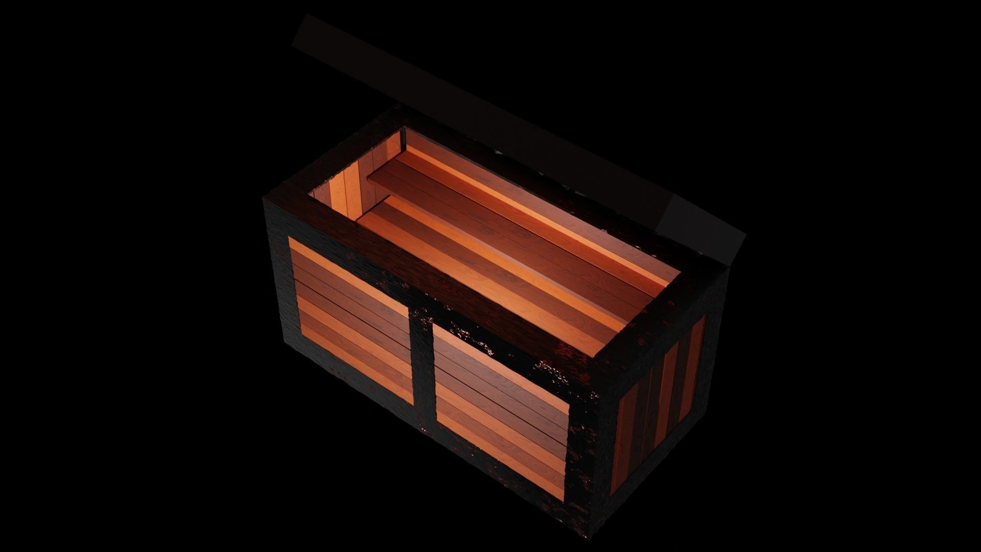 Ancient safe-deposit box 3D model | CGTrader