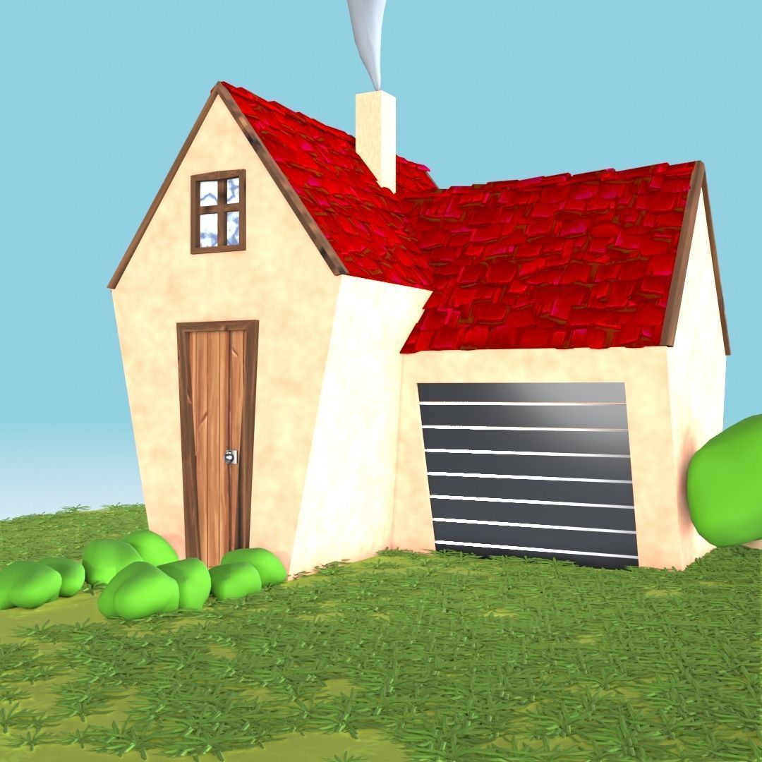 Toon house free VR / AR / low-poly 3D model | CGTrader