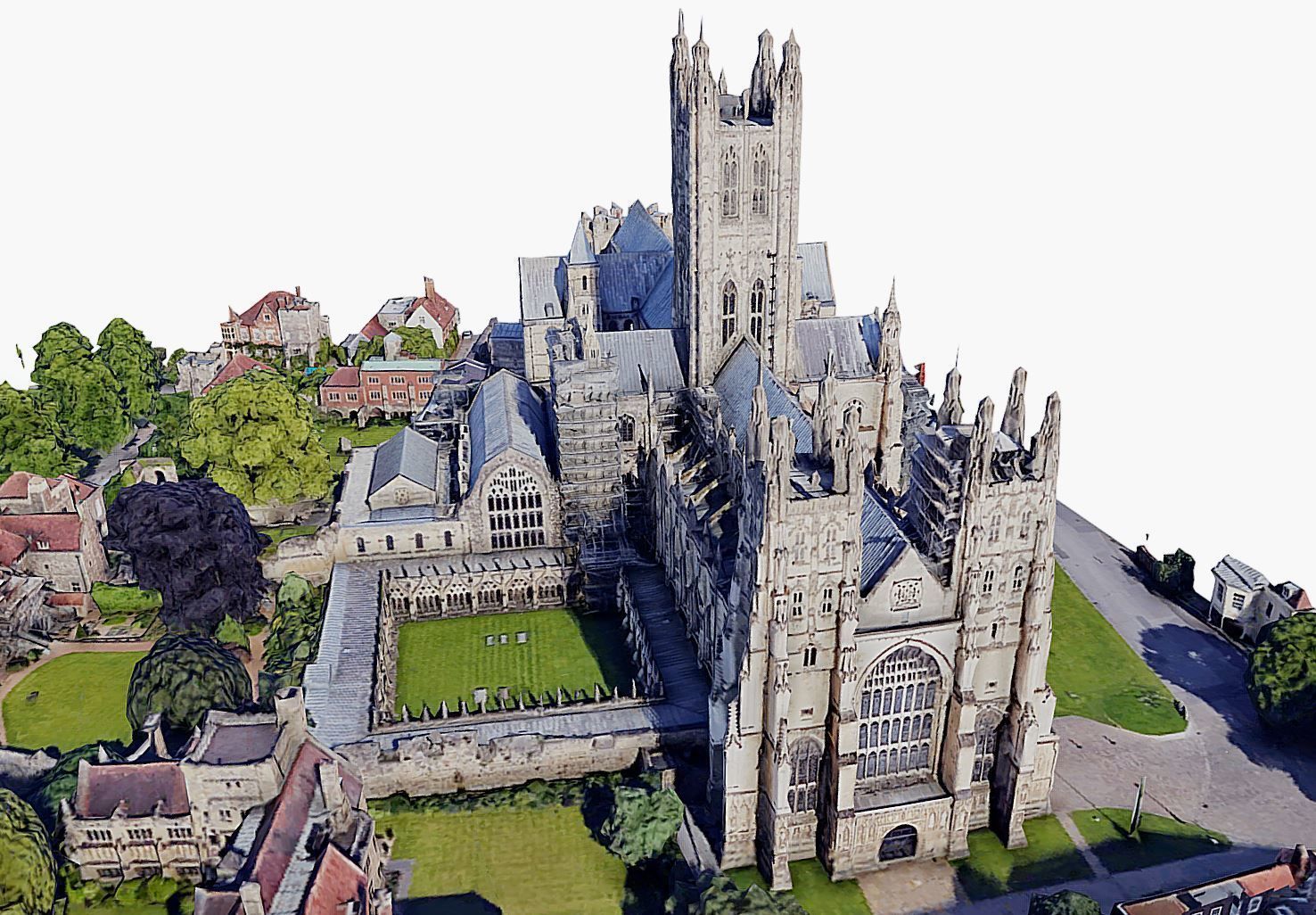 3D model Canterbury Cathedral VR / AR / low-poly | CGTrader
