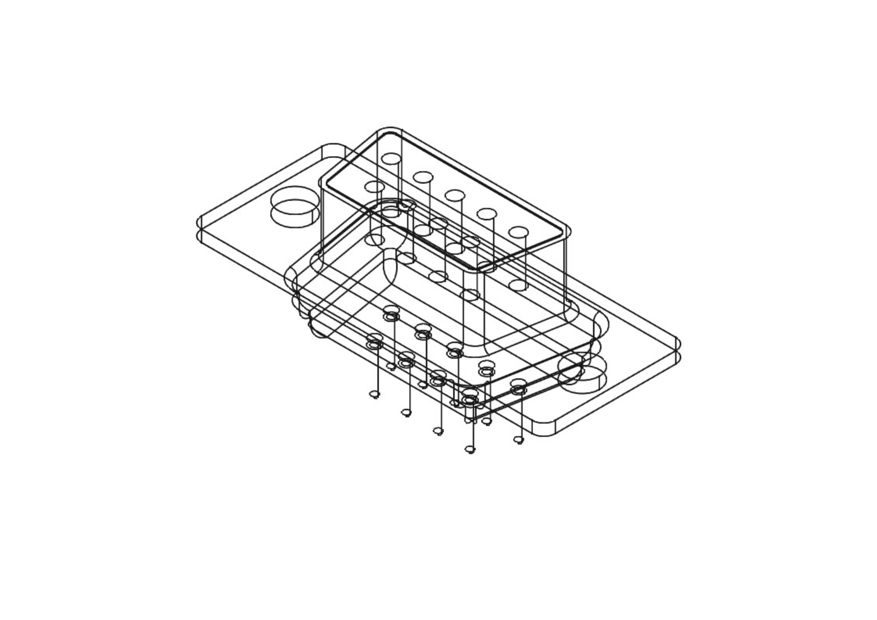 DB9 female connector through hole 3D model | CGTrader
