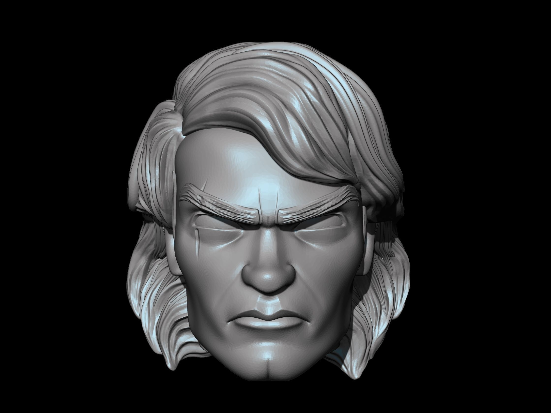 Anakin Long Hair Skywalker clonewars 3D model 3D printable | CGTrader