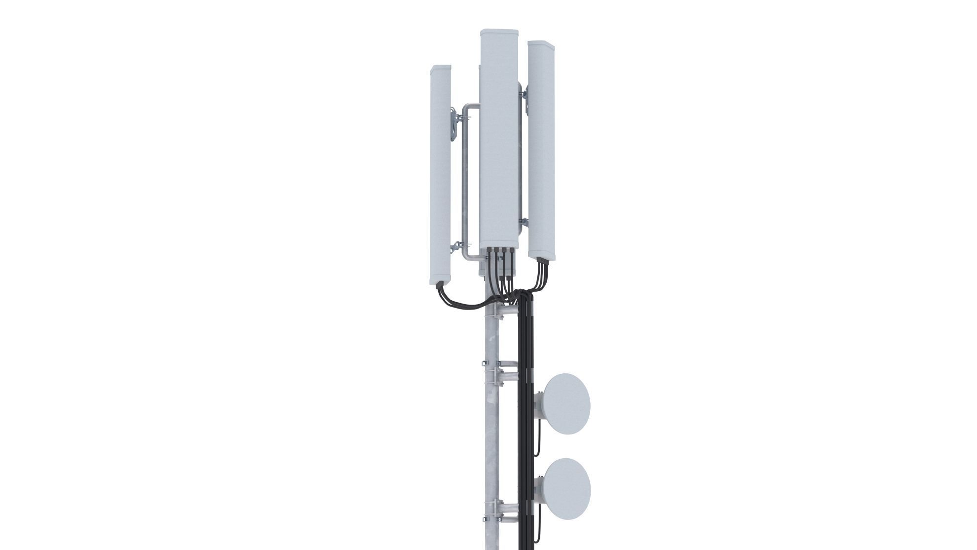 Rooftop Cell Phone Tower 5 3D model | CGTrader