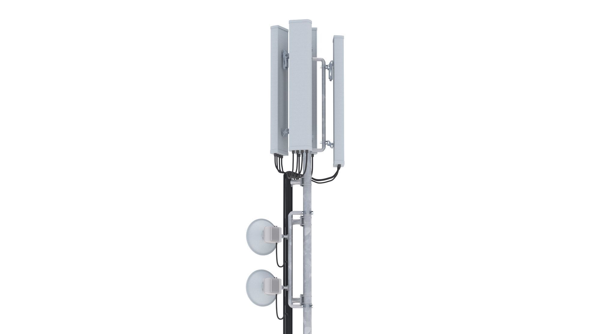 Rooftop Cell Phone Tower 5 3D model | CGTrader