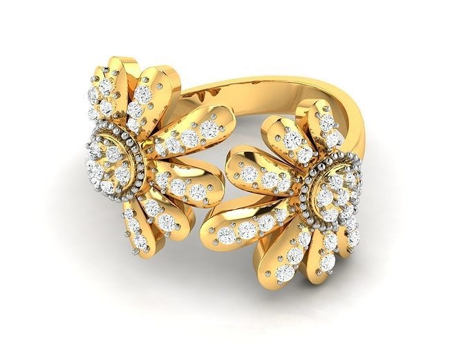 Women Ring 3D model 3D printable | CGTrader