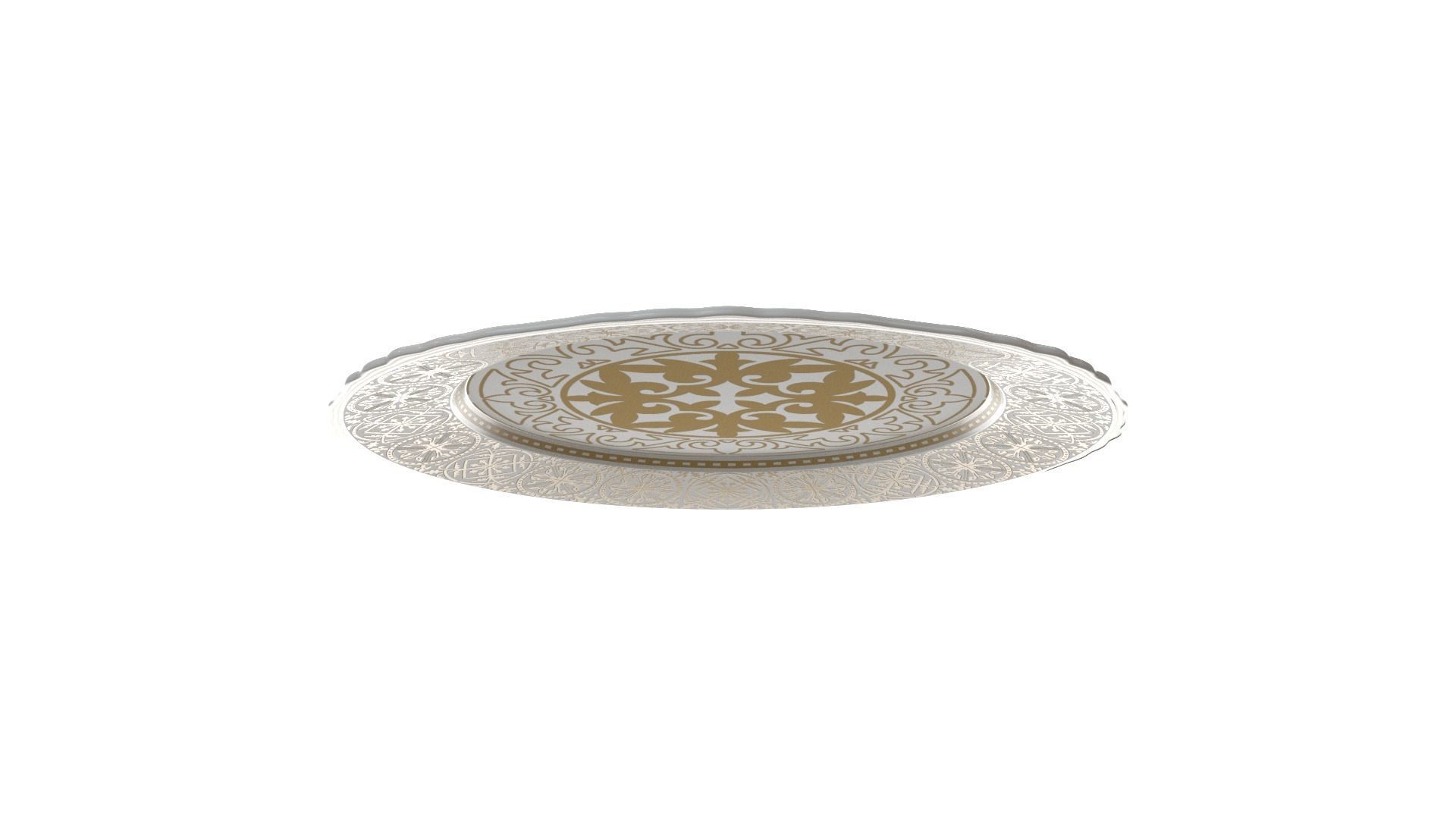 Royal Gold Premium Elite Plate 3D model | CGTrader