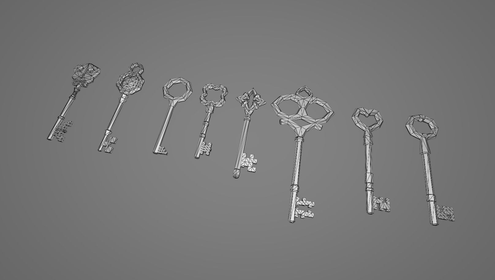 3D model Key Pack 1 - Fantasy VR / AR / low-poly | CGTrader