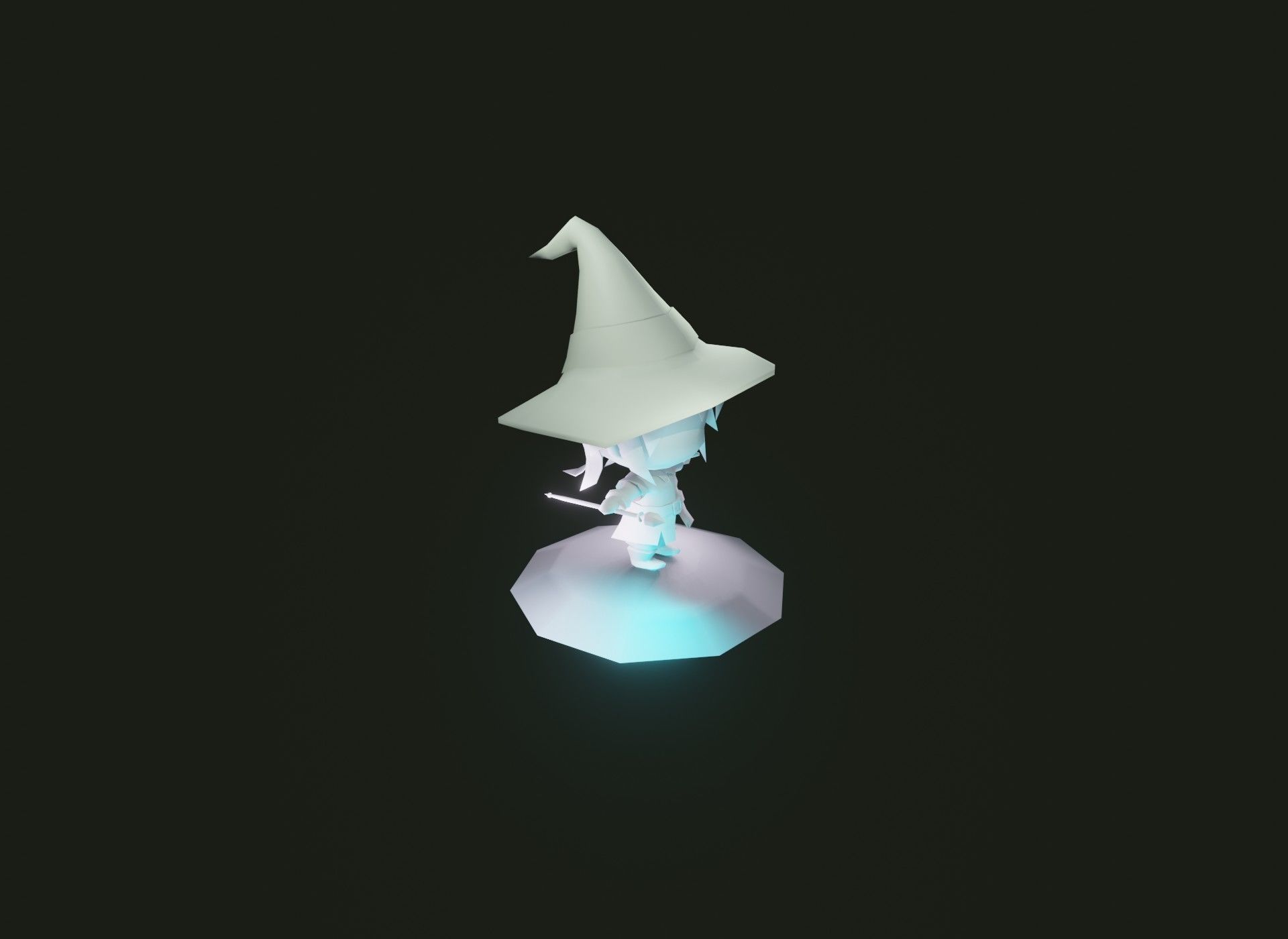 3D model Mage Chibi Rigged Base Mesh 3D Model VR / AR / low-poly rigged ...