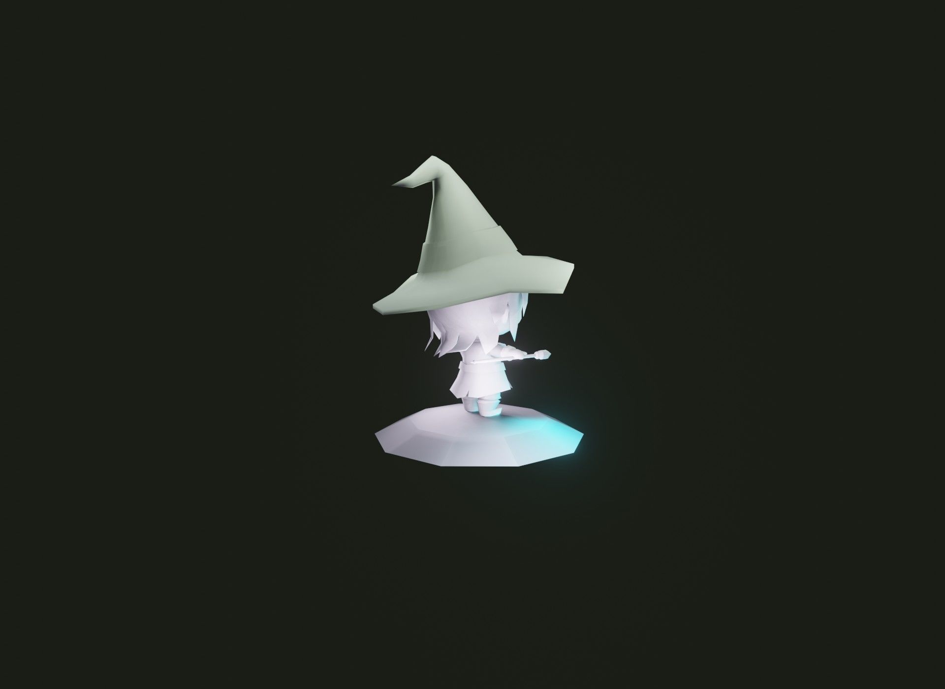3D model Mage Chibi Rigged Base Mesh 3D Model VR / AR / low-poly rigged ...